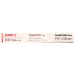 Aztolet 10 Tablet | Uses, Side Effects, Price | Apollo Pharmacy