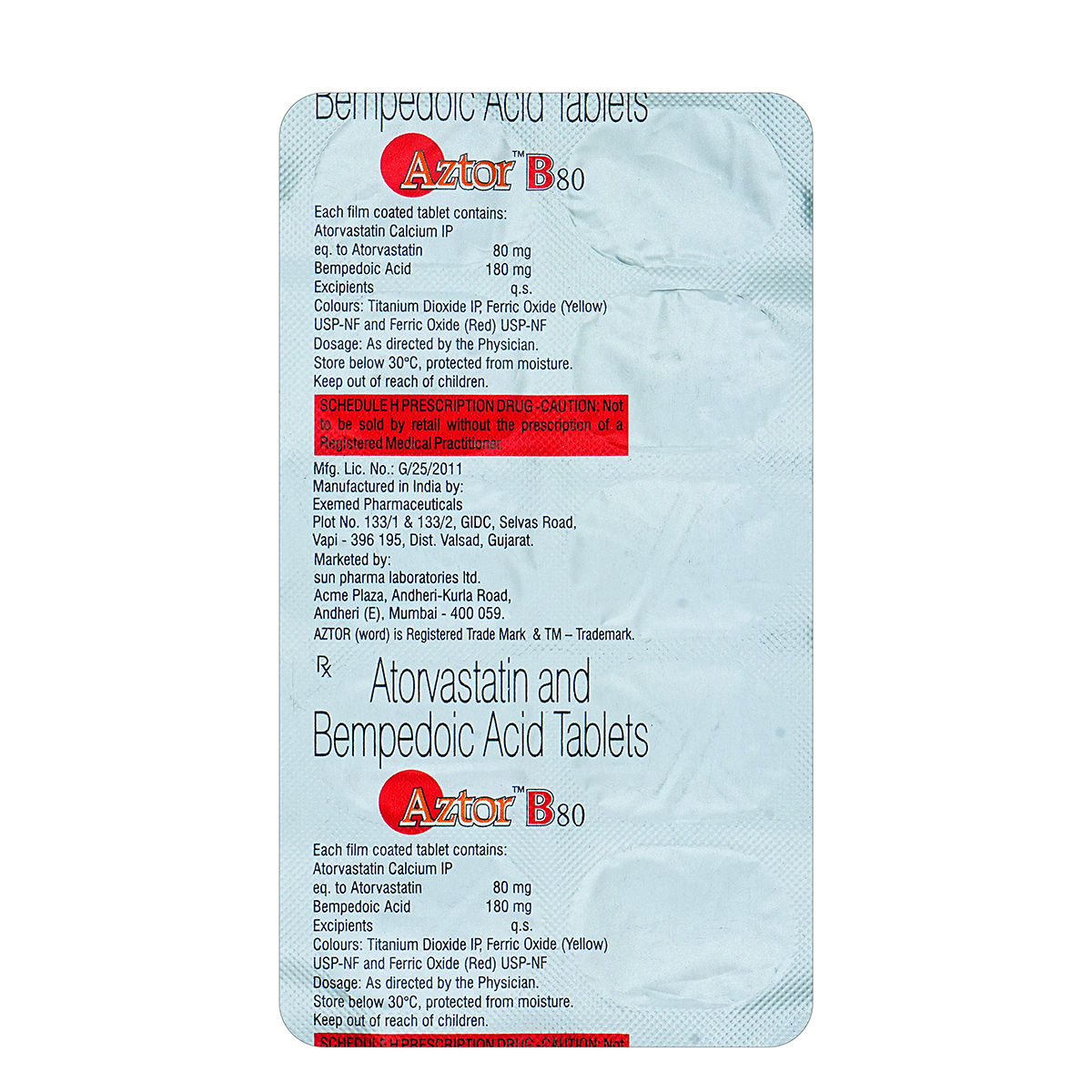 Aztor B 80 Tablet | Uses, Side Effects, Price | Apollo Pharmacy