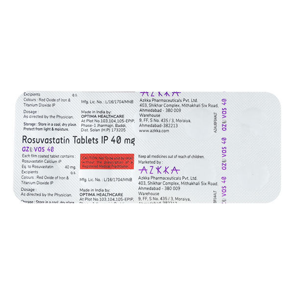 Azuvas 40 Tablet | Uses, Side Effects, Price | Apollo Pharmacy