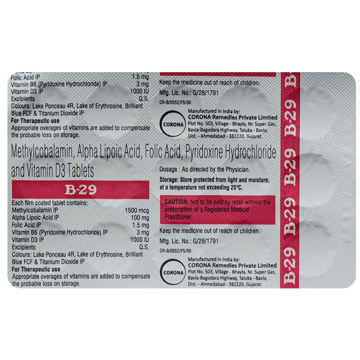 B-29 Tablet 15's | Uses, Side Effects, Price | Apollo Pharmacy