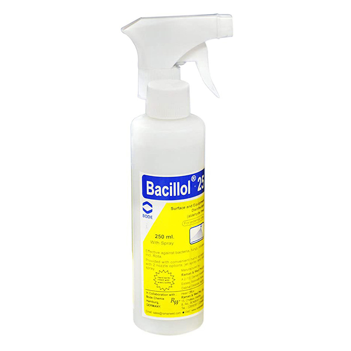 Buy Bacillol 25 + Spray, 250ml | 19 Minutes Delivery | Apollo Pharmacy