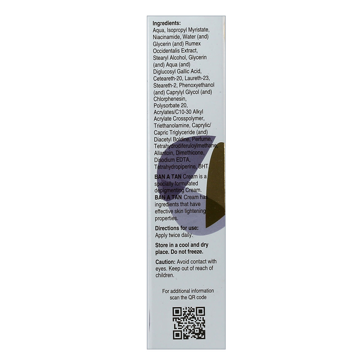 Ban A Tan Cream 25 gm Price, Uses, Side Effects, Composition - Apollo ...