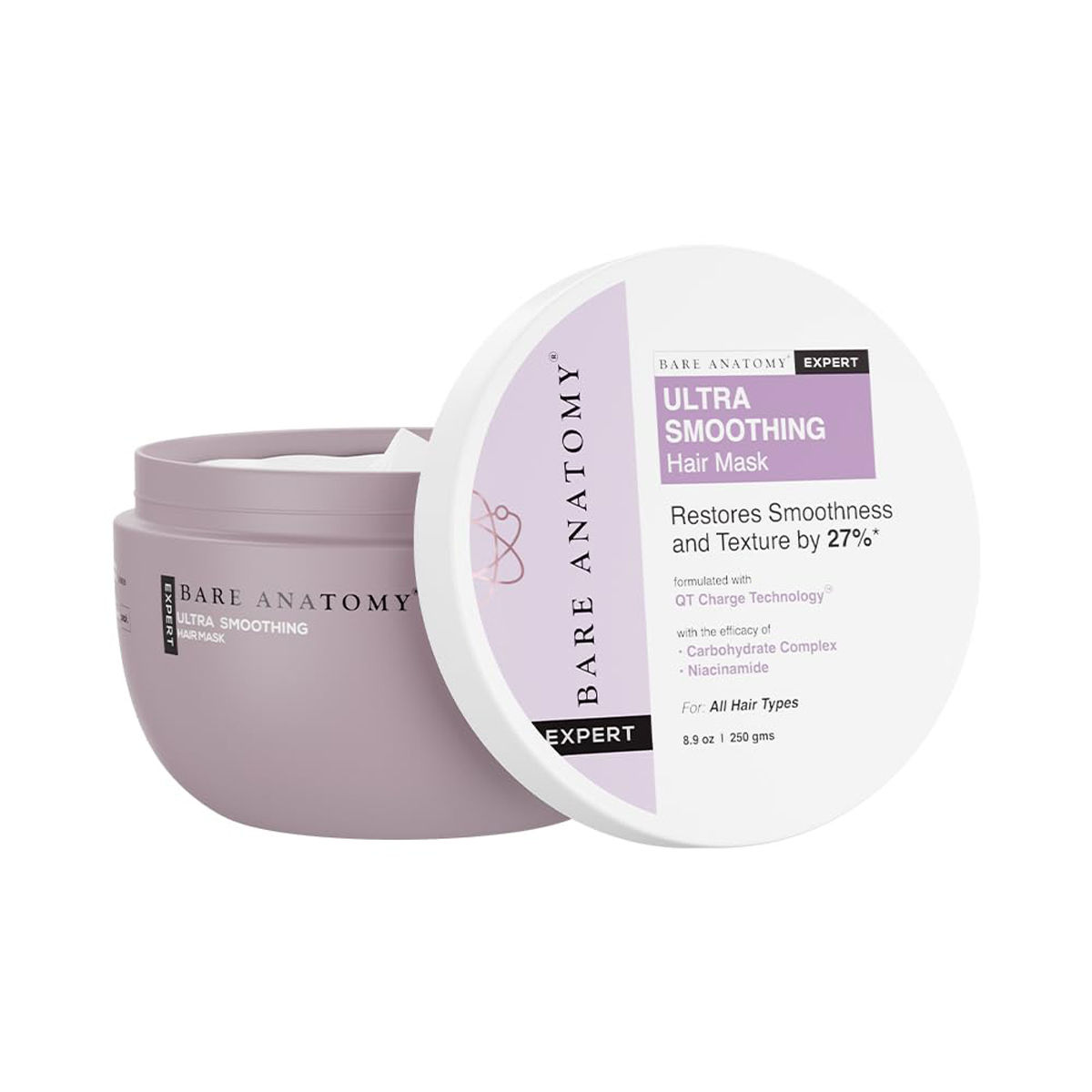 Buy Bare Anatomy Ultra Smoothing Hair Mask, 250 gm | 19 Minutes ...