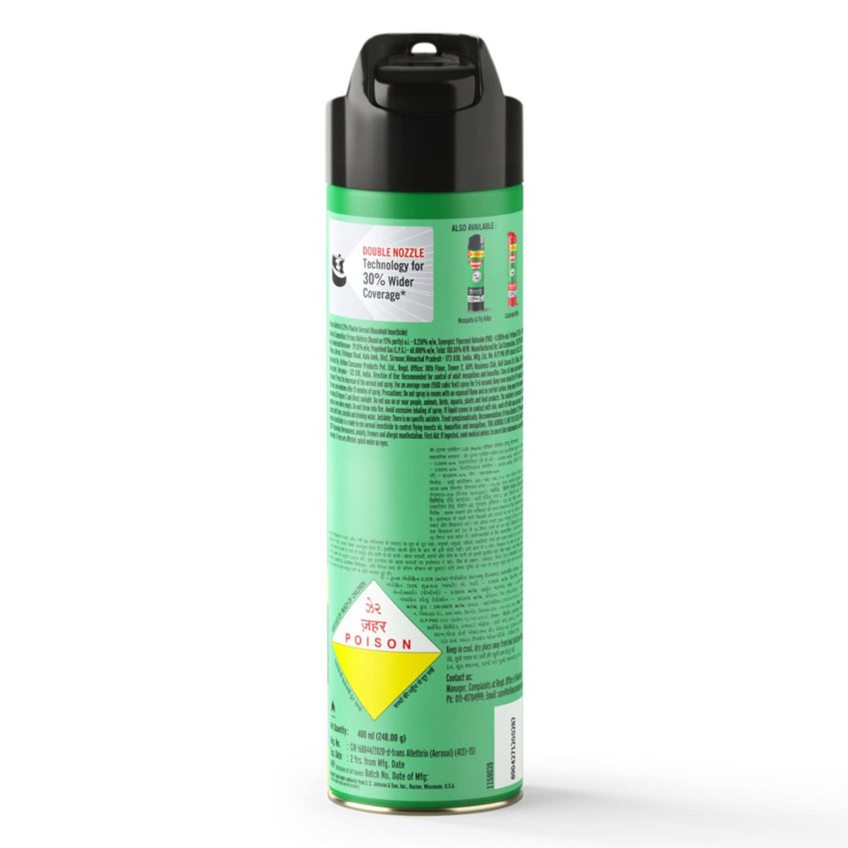 Baygon Max Lime Mosquito & Fly Killer Spray, 400 ml Price, Uses, Side ...