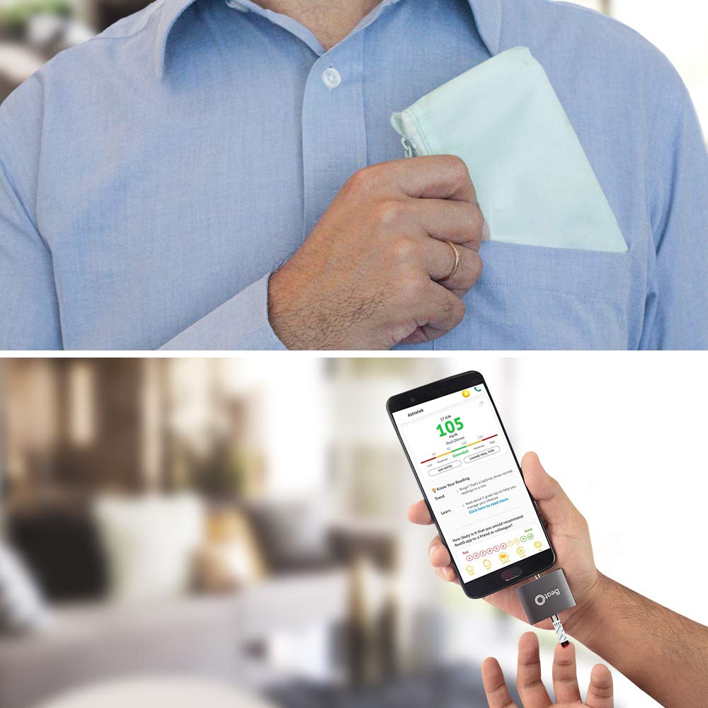 BeatO Smart Glucometer Kit with 50 Strips & 50 Lancets, 1 Count + Free ...