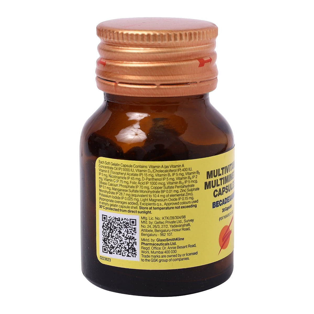 Becadexamin Capsule 30's Price, Uses, Side Effects, Composition ...