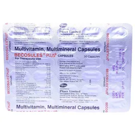 Becosules Plus Capsule | Uses, Side Effects, Price | Apollo Pharmacy