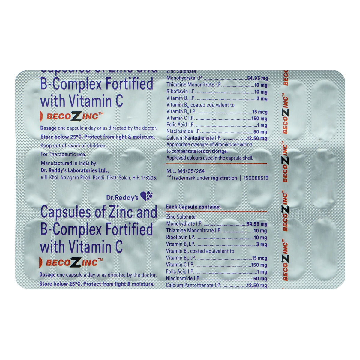 Becozinc Capsule | Uses, Side Effects, Price | Apollo Pharmacy