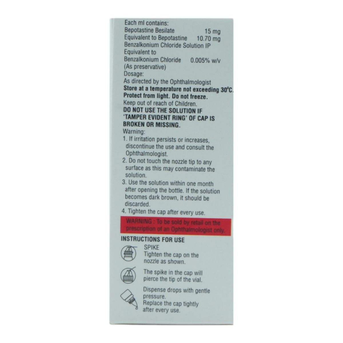 Beipos Eye Drops 5 ml | Uses, Side Effects, Price | Apollo Pharmacy