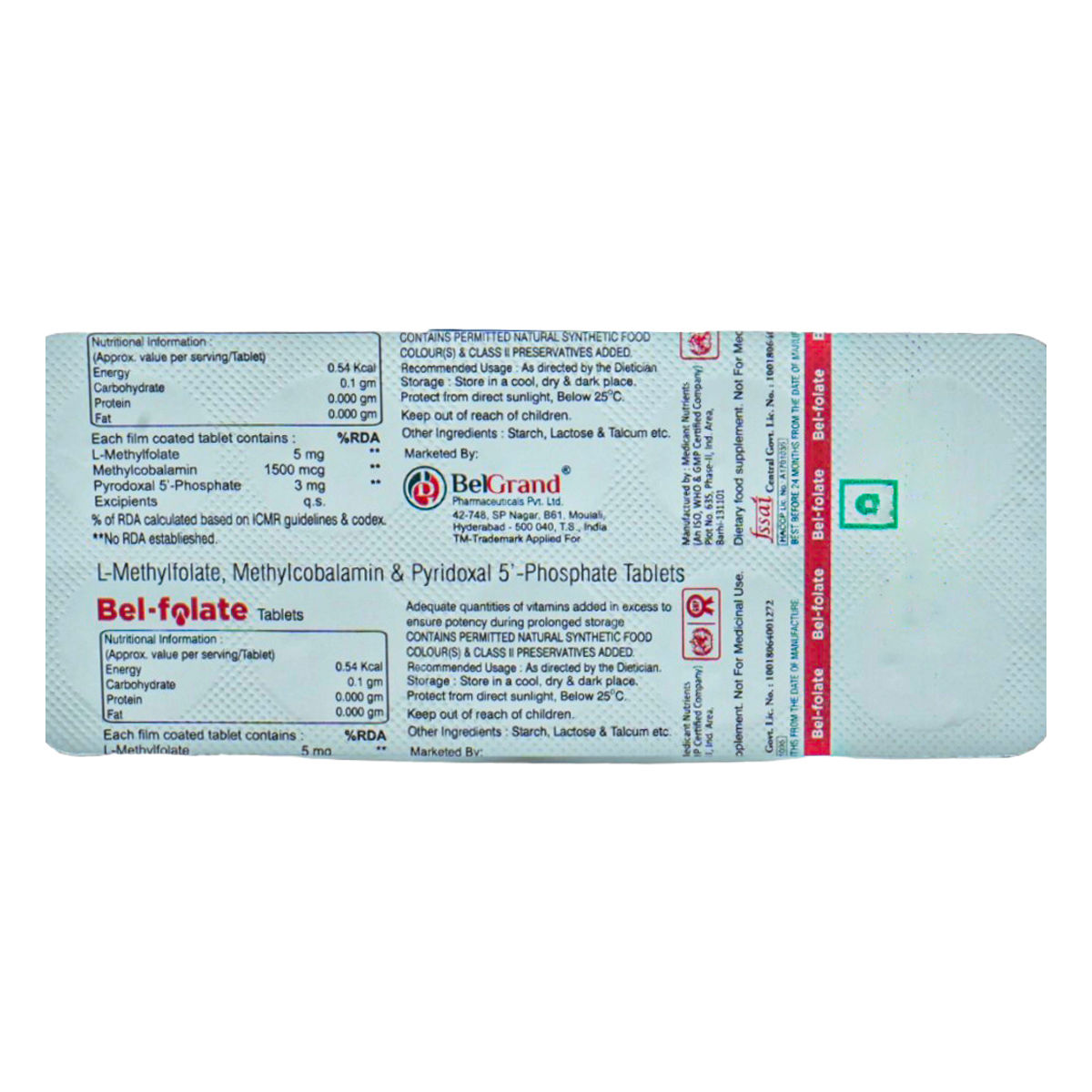 Bel-Folate Tablet | Uses, Side Effects, Price | Apollo Pharmacy