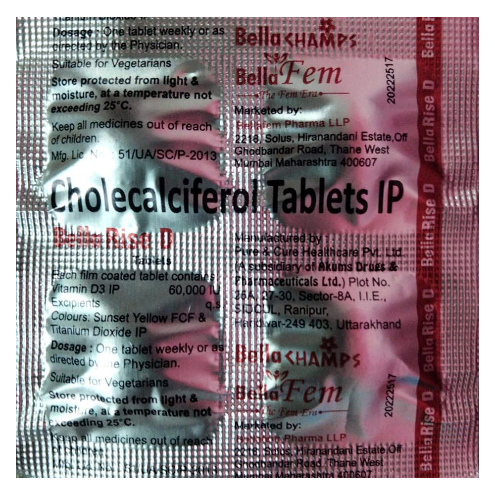 Bella Rise D Tablet | Uses, Side Effects, Price | Apollo Pharmacy