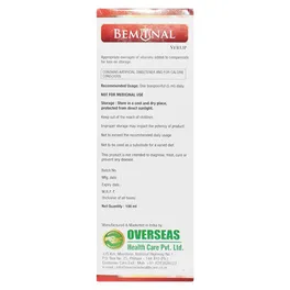 Beminal Syrup | Uses, Side Effects, Price | Apollo Pharmacy