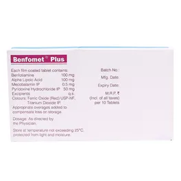 Benfomet Plus Tablet | Uses, Side Effects, Price | Apollo Pharmacy