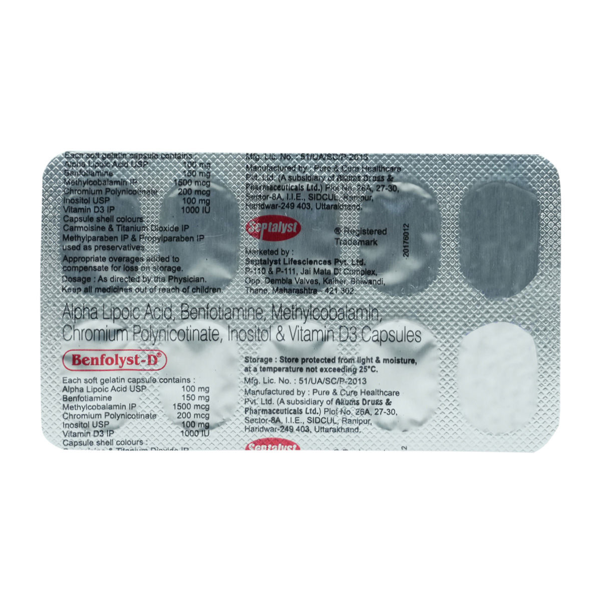 Benfolyst-D Capsule 10's Price, Uses, Side Effects, Composition ...