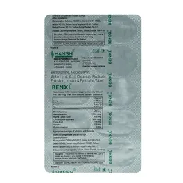 Benxl Tablet | Uses, Side Effects, Price | Apollo Pharmacy