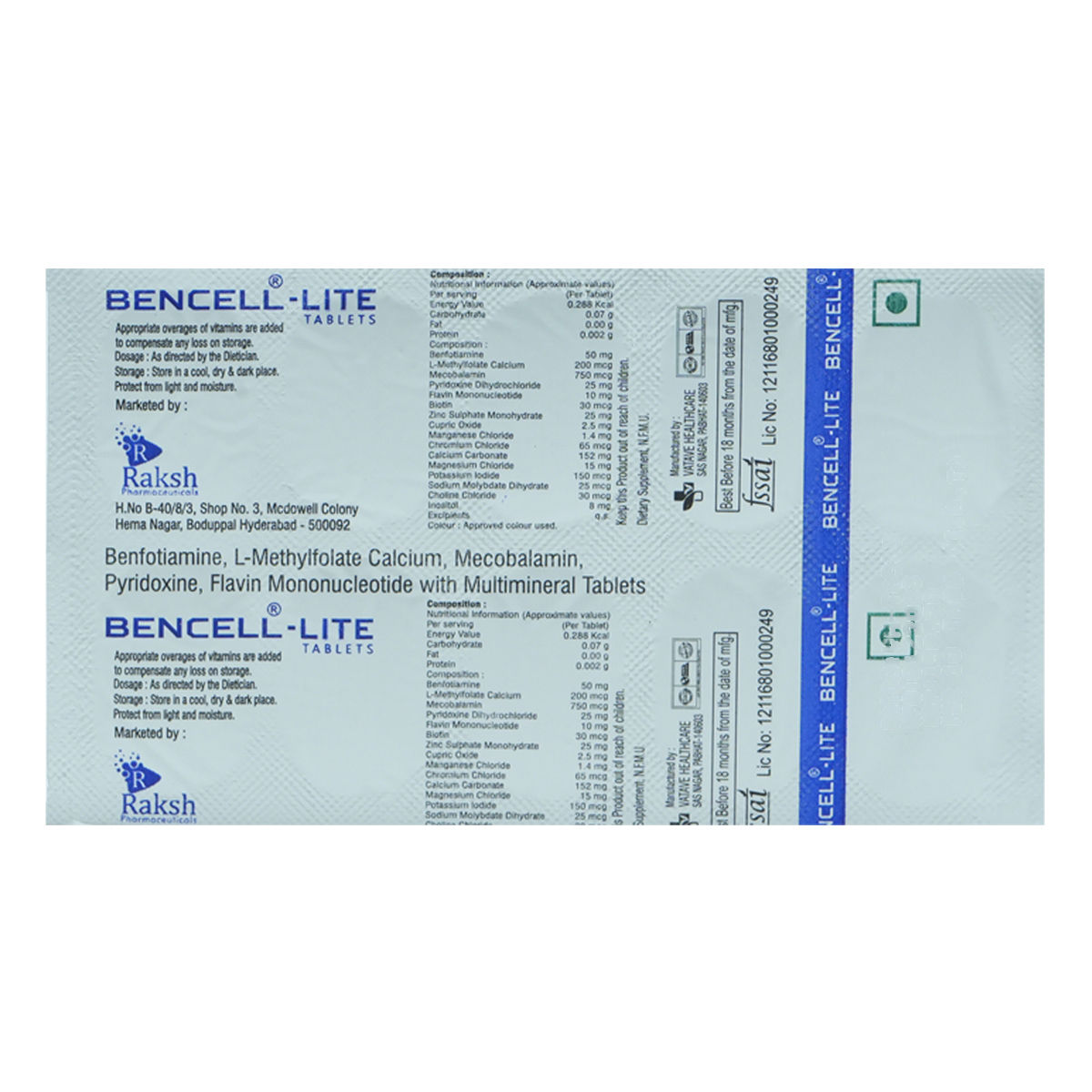 Bencell-Lite Tablet | Uses, Side Effects, Price | Apollo Pharmacy