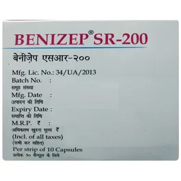 Benizep SR 200 Capsule | Uses, Side Effects, Price | Apollo Pharmacy