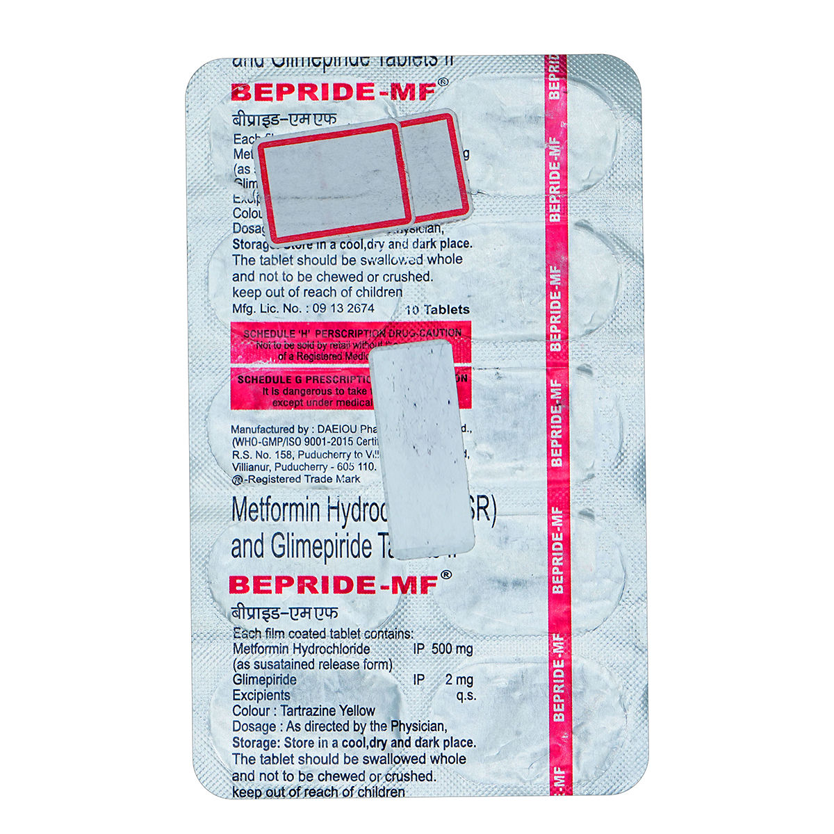 Bepride MF Tablet | Uses, Side Effects, Price | Apollo Pharmacy