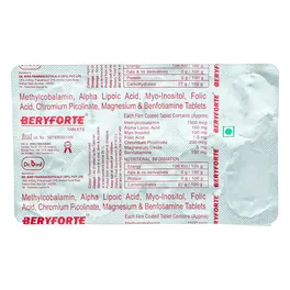 Buy Beryforte Tablet | 19 Minutes Delivery | Apollo Pharmacy