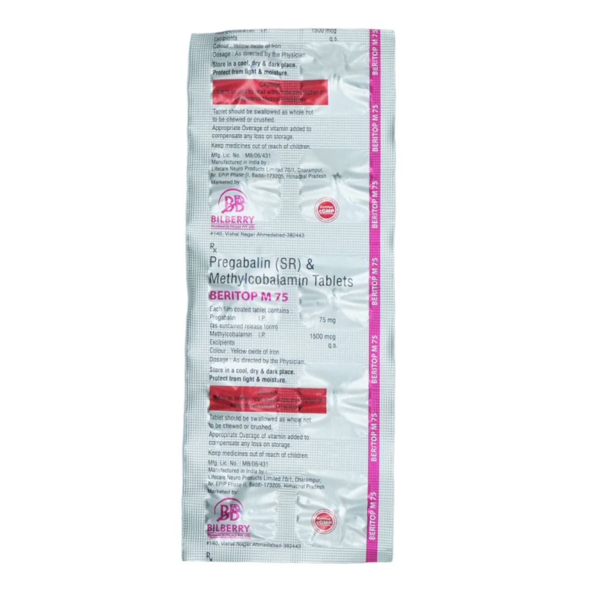 Beritop M 75 Tablet | Uses, Side Effects, Price | Apollo Pharmacy