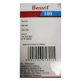 Besvil 100 Octacaps Capsule | Uses, Side Effects, Price | Apollo Pharmacy