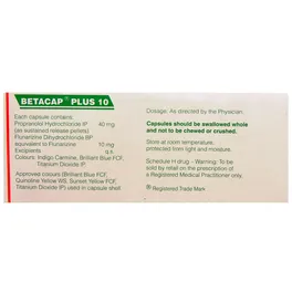 Betacap Plus 10 Capsule | Uses, Side Effects, Price | Apollo Pharmacy