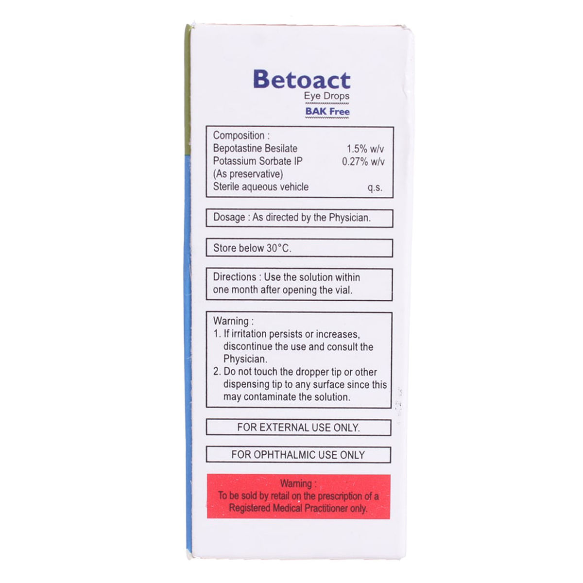 Betoact Eye Drops 5 ml Price, Uses, Side Effects, Composition - Apollo ...