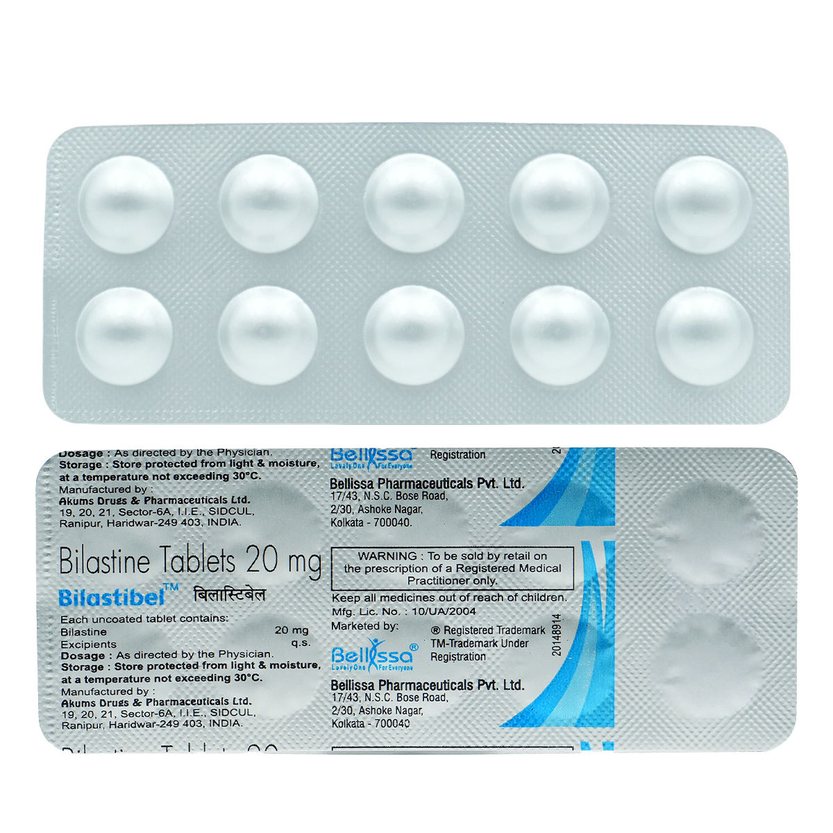 Bilastibel 20 Tablet | Uses, Side Effects, Price | Apollo Pharmacy