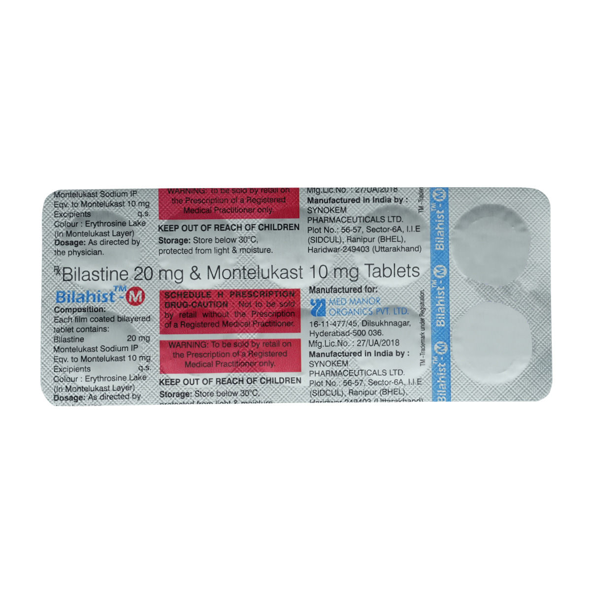 Bilahist-M Tablet | Uses, Side Effects, Price | Apollo Pharmacy