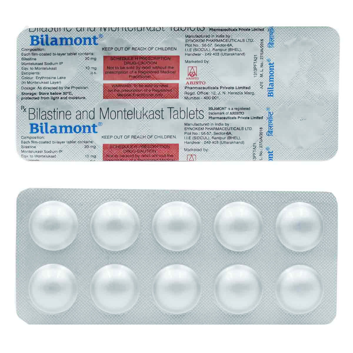 Bilamont 20/10 Tab | Uses, Side Effects, Price | Apollo Pharmacy