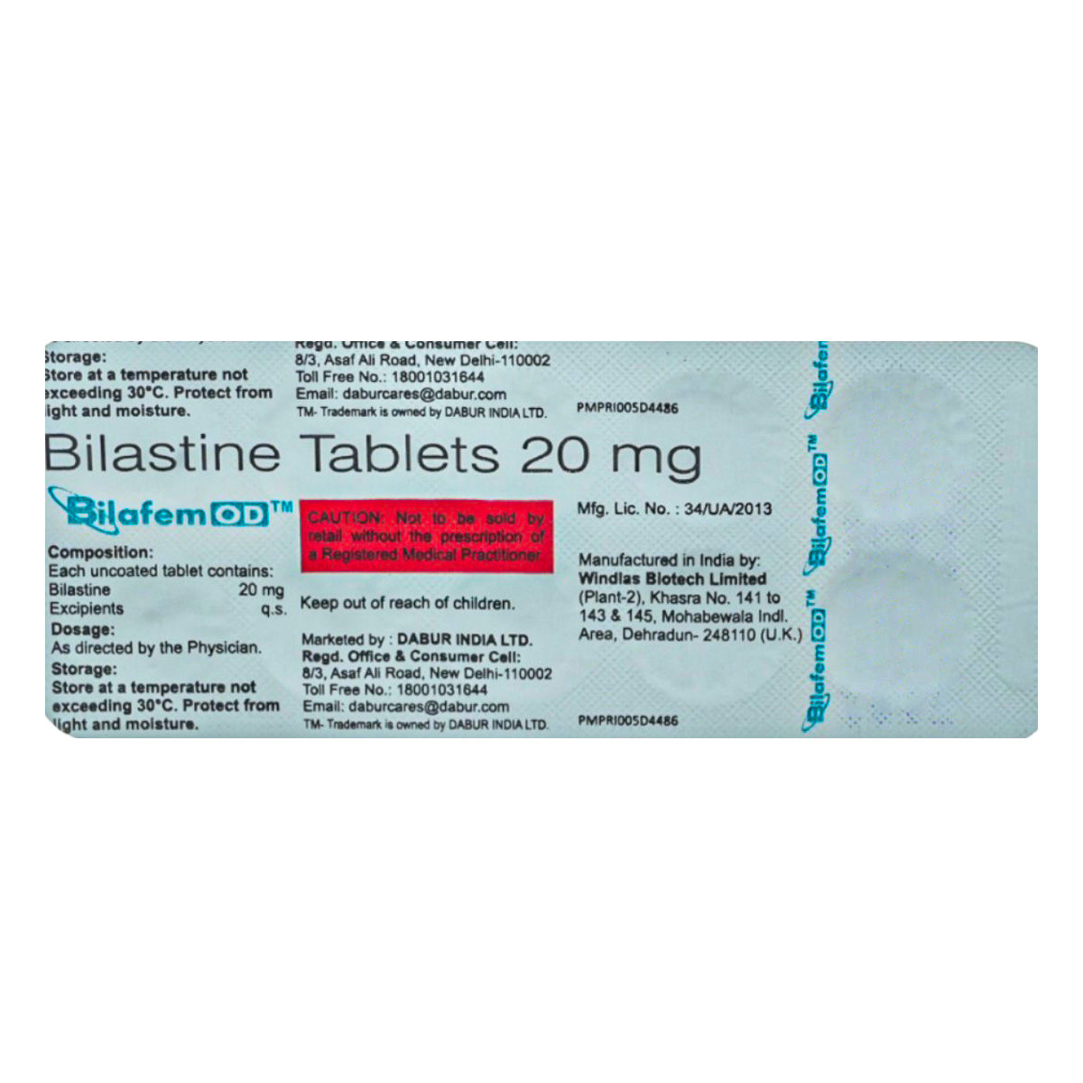 Bilafem OD Tablet | Uses, Side Effects, Price | Apollo Pharmacy
