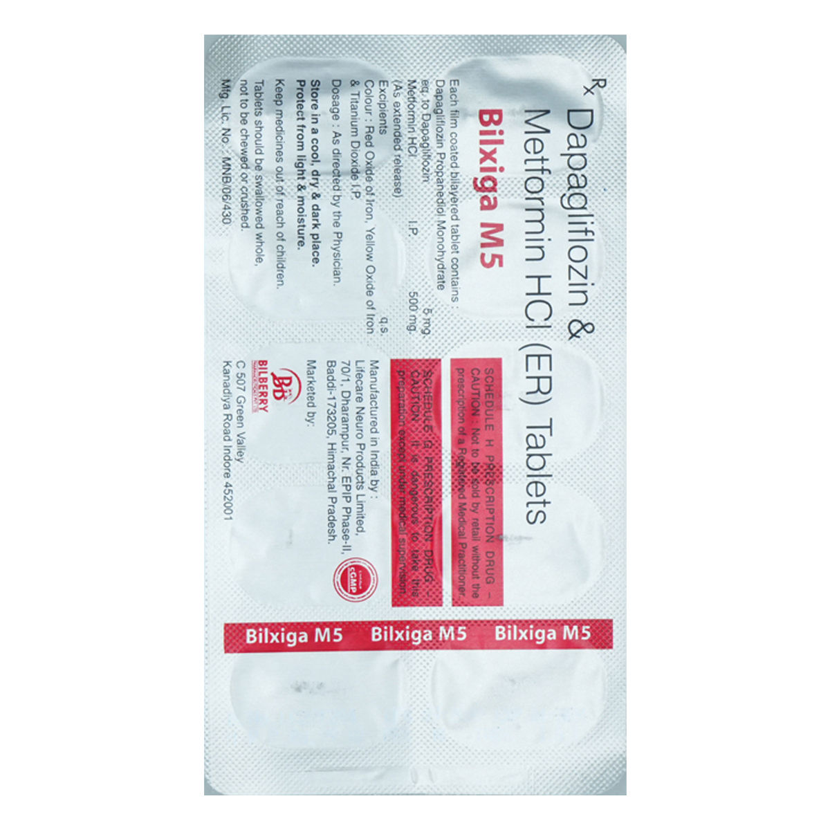 Bilxiga M5 Tablet | Uses, Side Effects, Price | Apollo Pharmacy