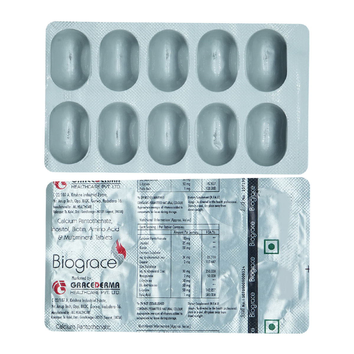 Biograce Tablet 10's Price, Uses, Side Effects, Composition - Apollo ...
