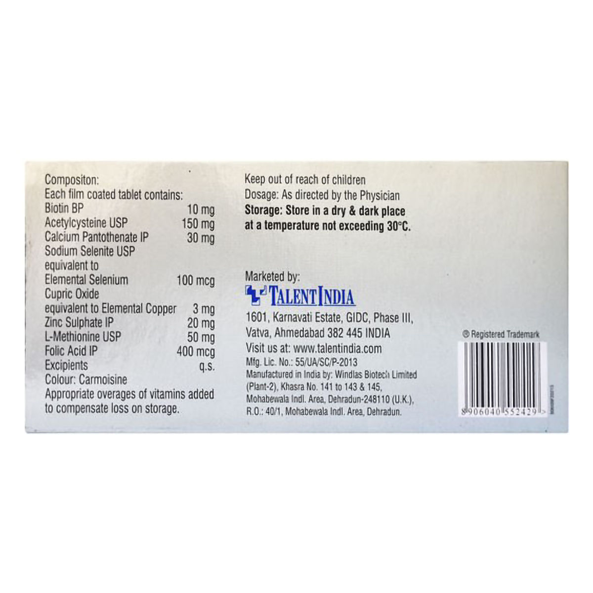 Biotee Forte Tablet 10's Price, Uses, Side Effects, Composition ...