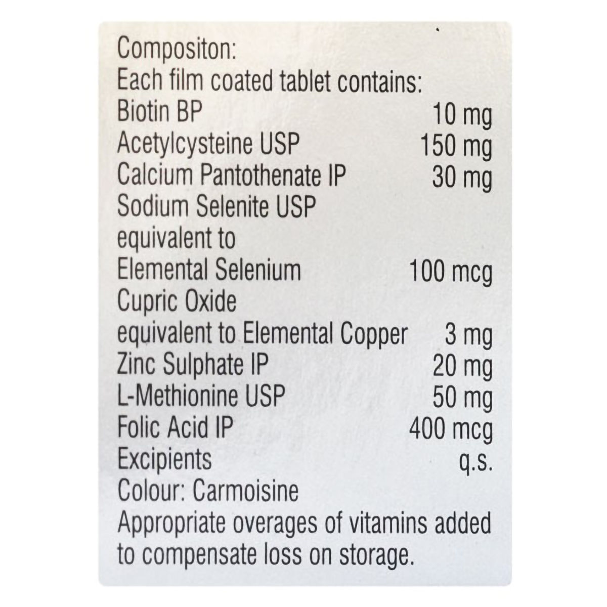 Biotee Forte Tablet 10's Price, Uses, Side Effects, Composition ...