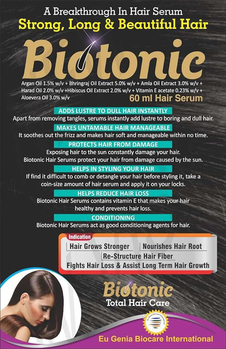 Biotonic Hair Serum 60 ml Price, Uses, Side Effects, Composition ...