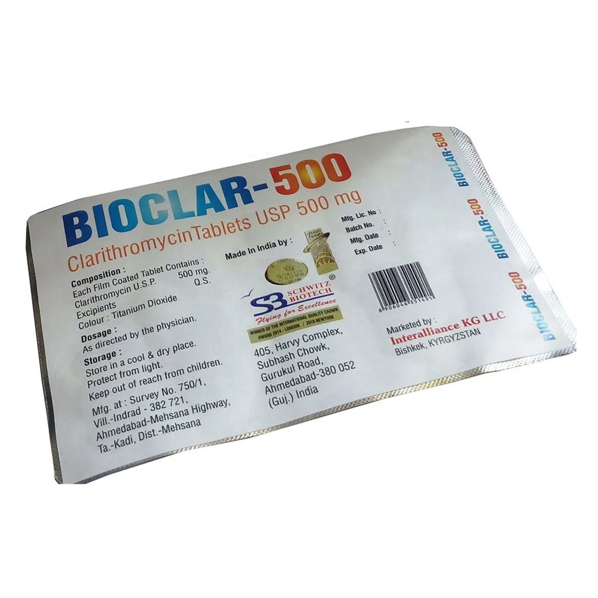 Bioclar-500 Tablet 10's Price, Uses, Side Effects, Composition - Apollo ...