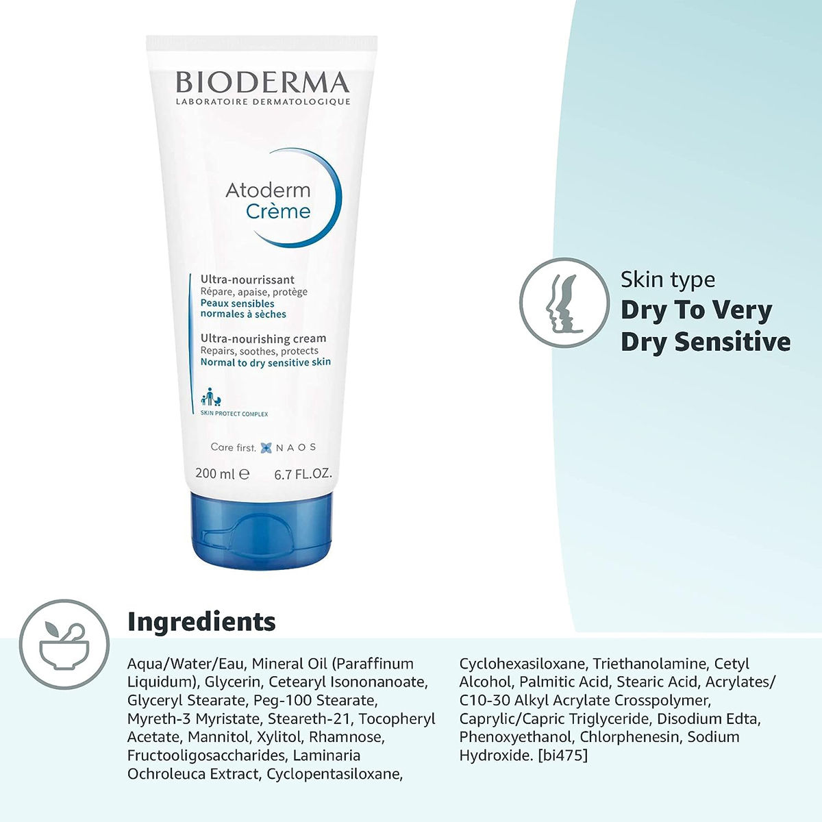 Bioderma Atoderm Creme 200 ml Price, Uses, Side Effects, Composition ...