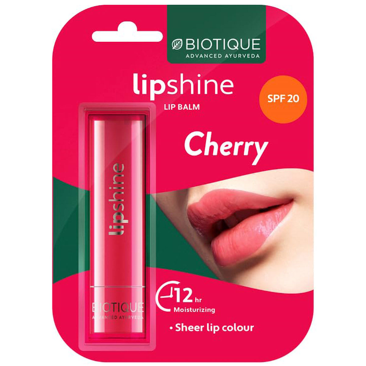 Buy Biotique SPF 20 Cherry Lip Balm, 4 gm | 19 Minutes Delivery ...