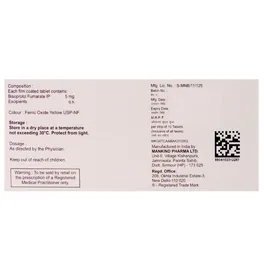 Bisoheart 5 Tablet | Uses, Side Effects, Price | Apollo Pharmacy