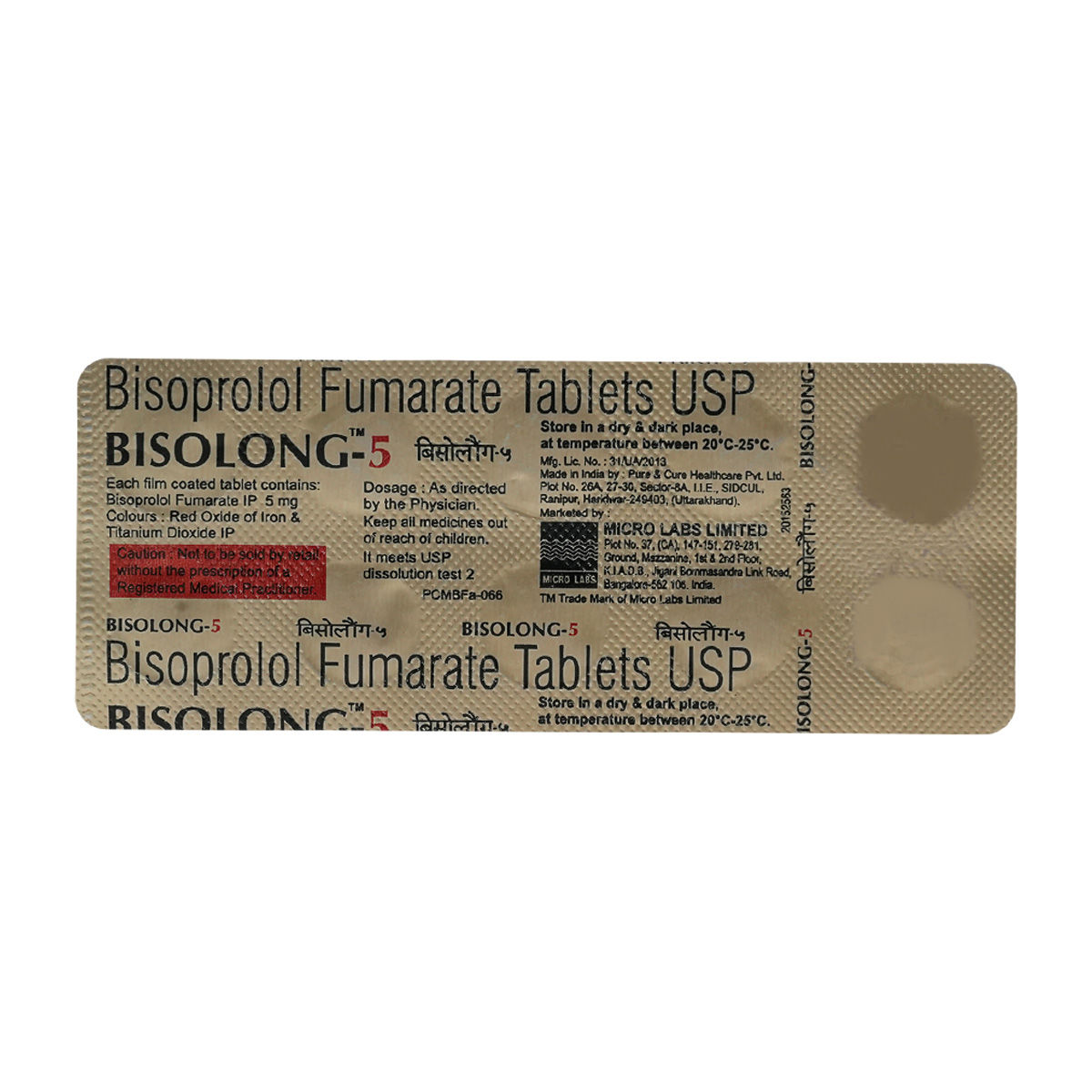 Bisolong-5 mg Tablet 10's Price, Uses, Side Effects, Composition ...