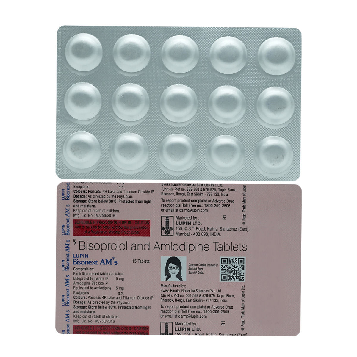 Bisonext AM 5 Tablet 15's Price, Uses, Side Effects, Composition ...
