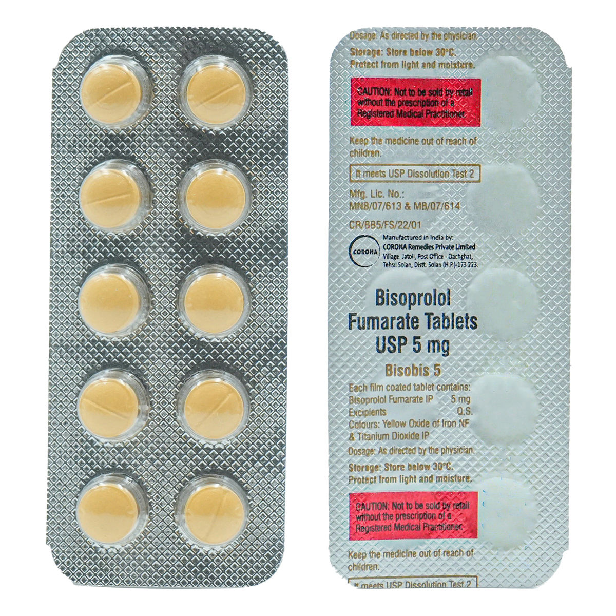 Bisobis 5 Tablet | Uses, Side Effects, Price | Apollo Pharmacy