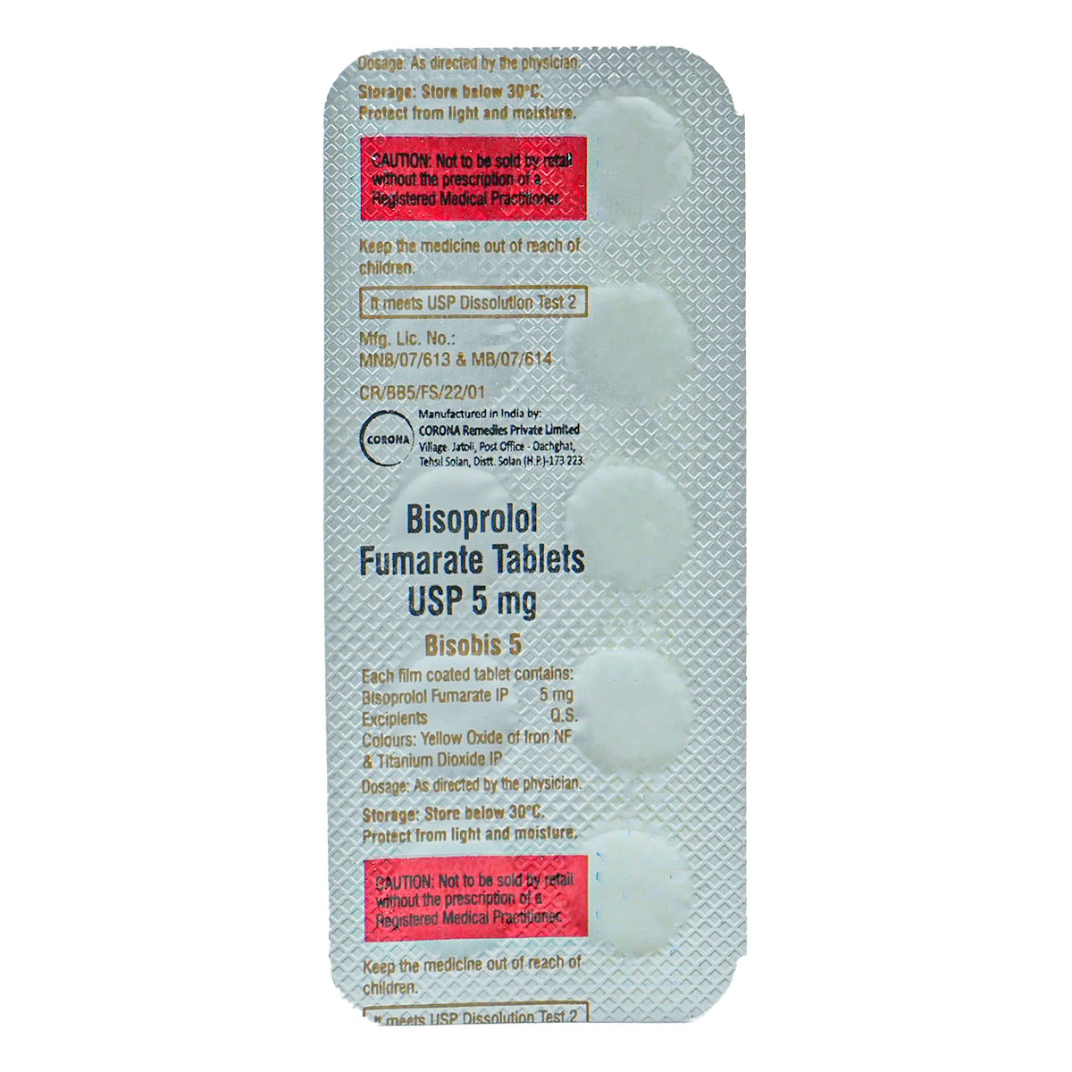 Bisobis 5 Tablet 10's Price, Uses, Side Effects, Composition - Apollo ...
