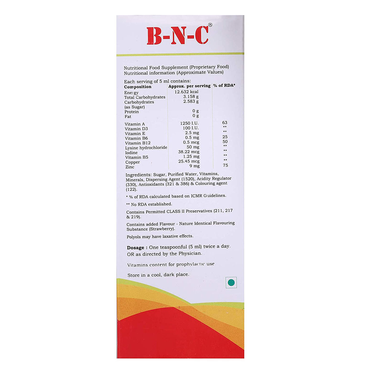 B-N-C Syrup 200 ml Price, Uses, Side Effects, Composition - Apollo Pharmacy