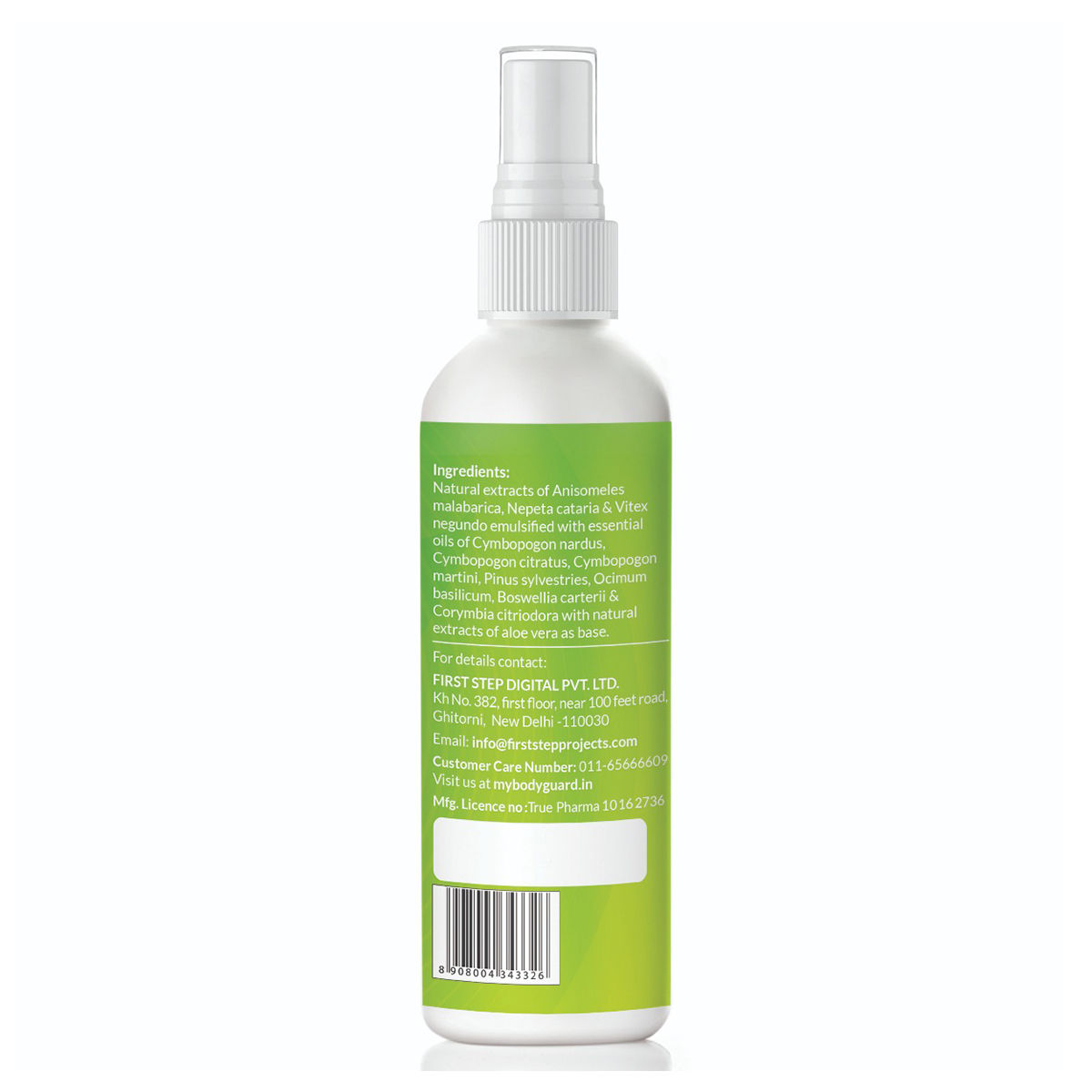 Bodyguard Herbal Mosquito Repellent Spray, 100 ml Price, Uses, Side ...