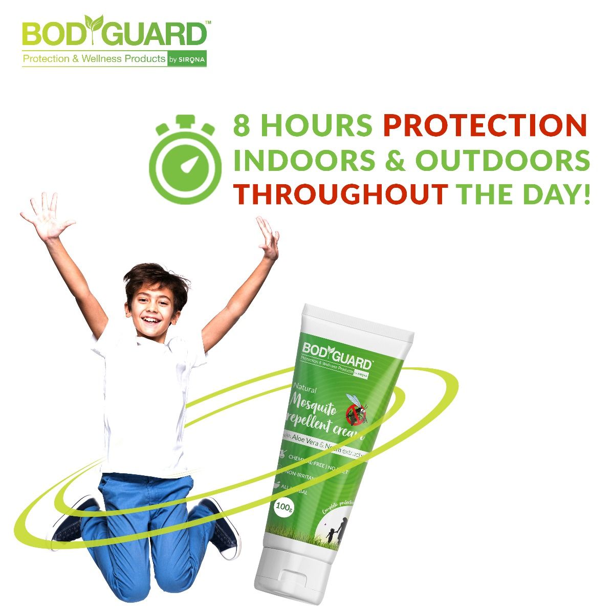 BodyGuard Natural Mosquito Repellent Cream, 100 gm Price, Uses, Side ...