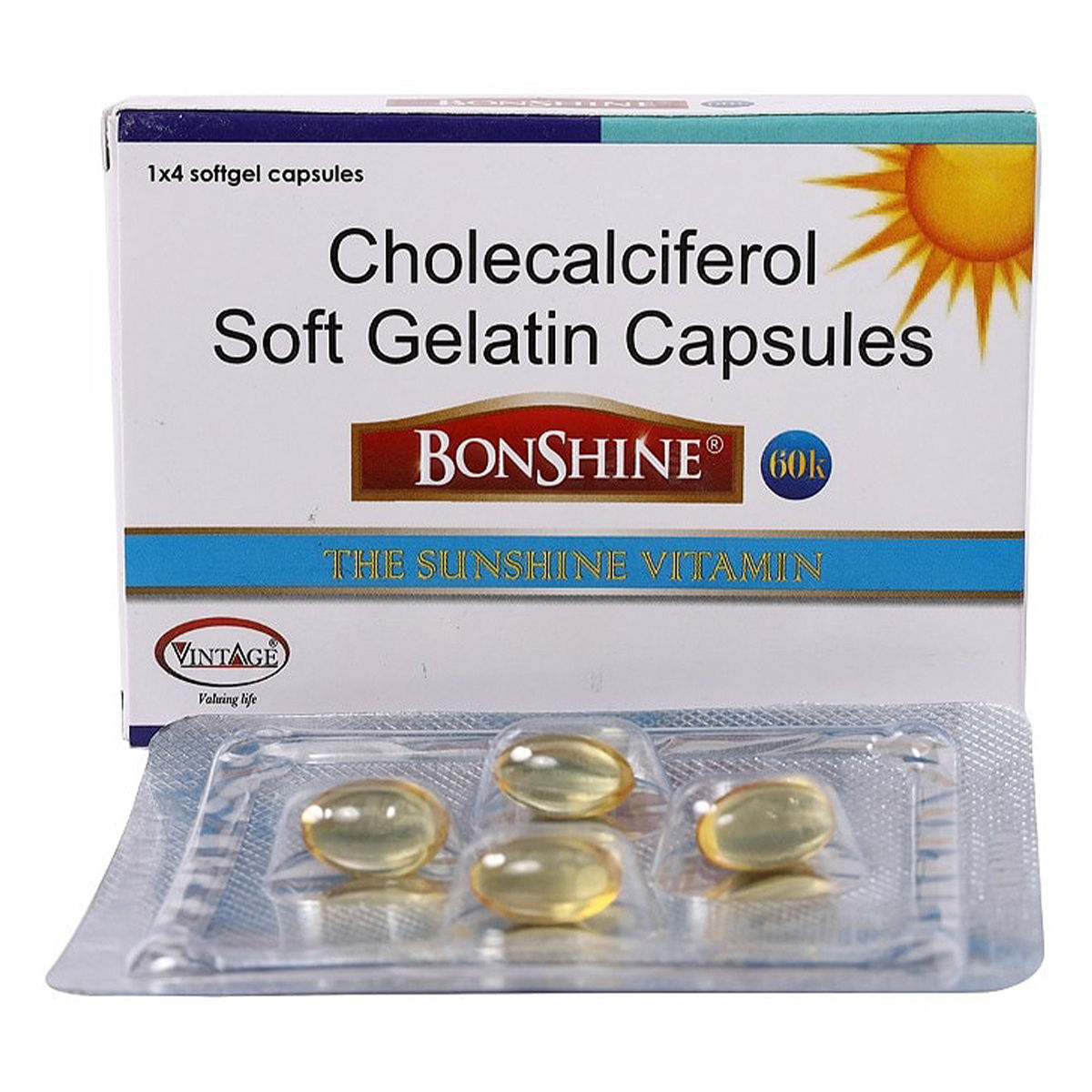 Bonshine 60K Soft Gel Capsule | Uses, Side Effects, Price | Apollo Pharmacy