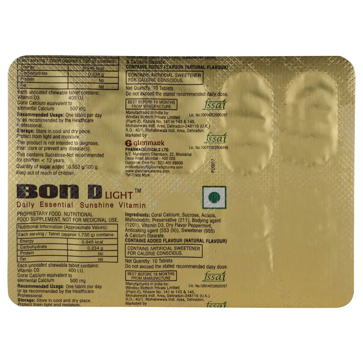 BON D LIGHT TABLET | Uses, Side Effects, Price | Apollo Pharmacy