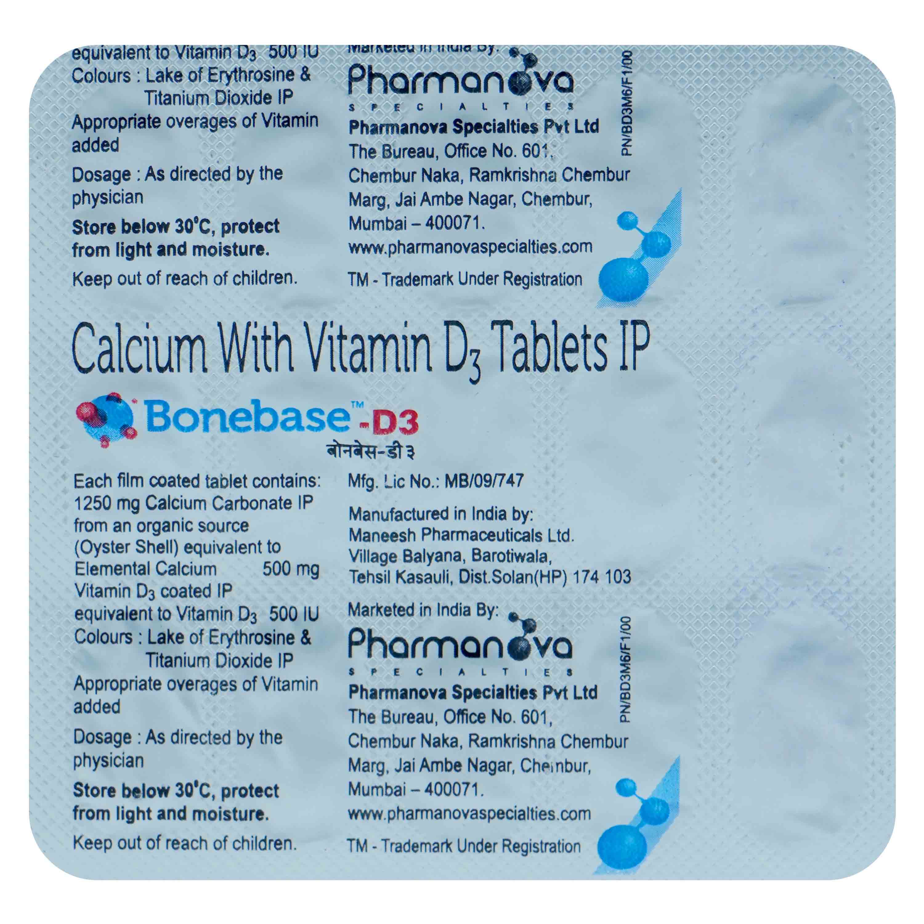Bonebase-D3 Tablet | Uses, Side Effects, Price | Apollo Pharmacy